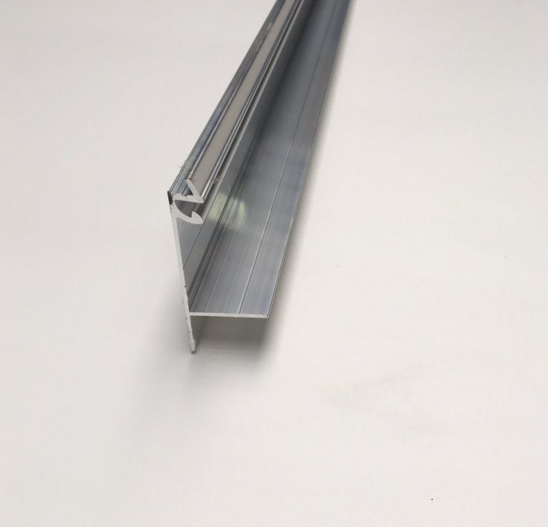Prof 53 Muurprofiel met lip brut voor 16mm platen - Plastiek Hofstade